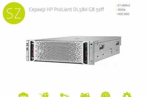Сервер HP DL580 GEN8 5sff (352Gb) ж/д600Gb