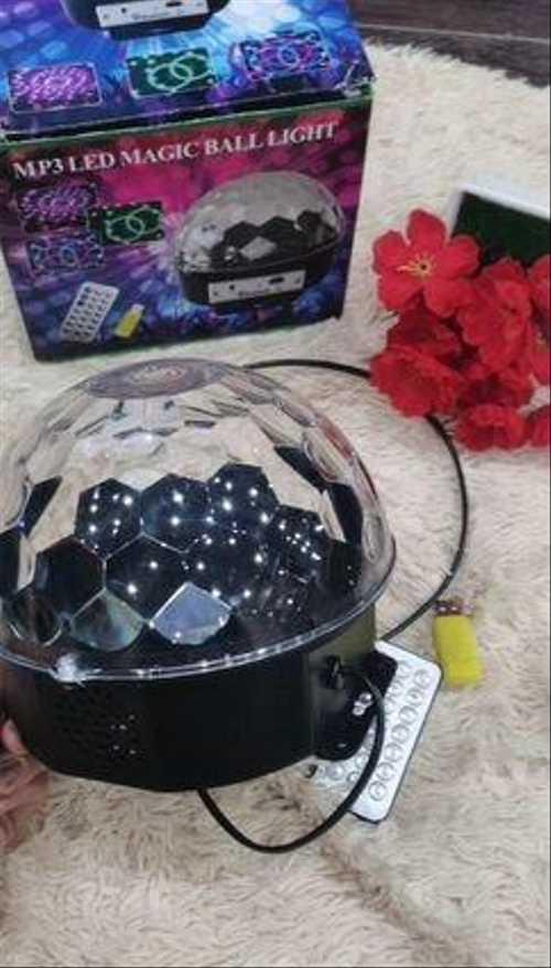 Диско - шар LED light crystal magic ball