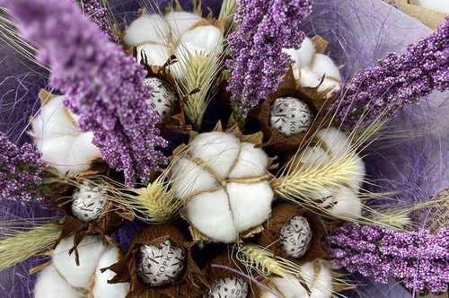 Букет с хлопком Прованс