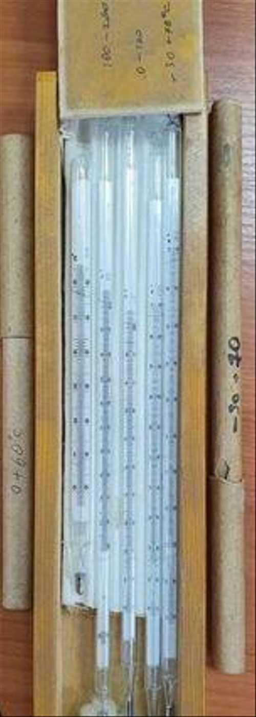 Набор термометров лабораторных тл-5 в деревянной к