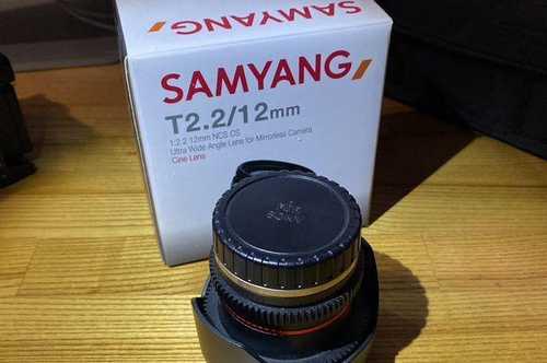 Объектив samyang 12mm t2.2