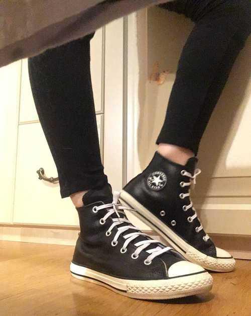 Кеды converse натуральная кожа 35-36