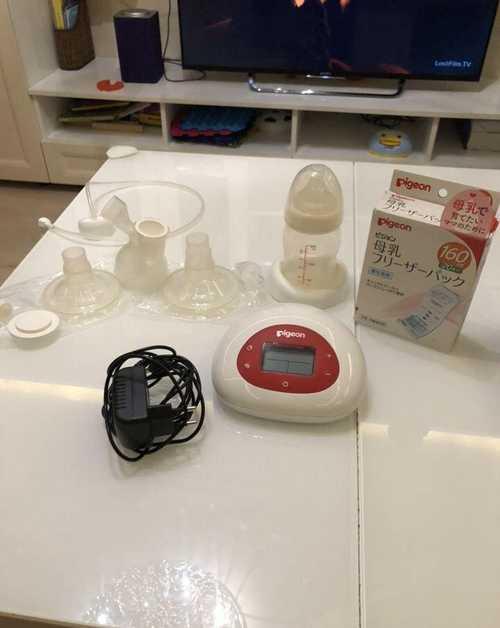 Электрический молокоотсос pigeon breast pump pro