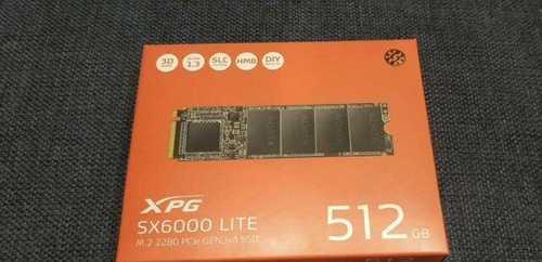 SSD накопитель M2 A-Data XPG SX600 lite 512GB