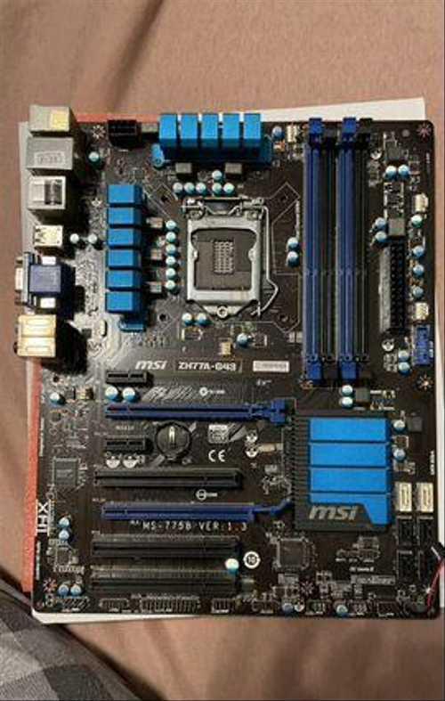 Материнская плата MSI ZH77A-G43 LGA1155