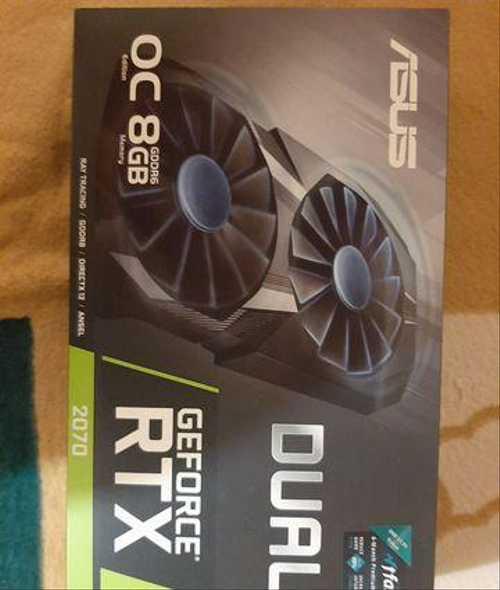 Видеокарта asus dual-RTX2070-O8G