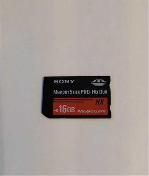 Карты памяти Sony Memory Stick PRO-HG Duo 16gb