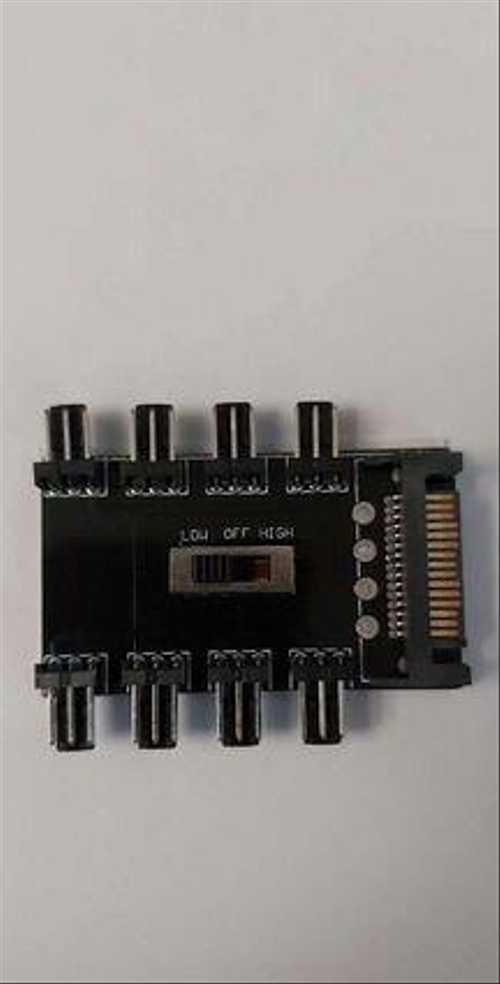 Хаб / разветвитель на 8 вентиляторов 3 pin