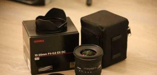 Sigma AF 10-20mm f/4-5.6 EX DC HSM Nikon