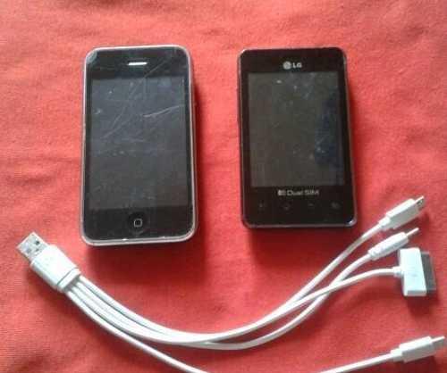 iPhone 3g 16GB/LG E405/универсальный USB-кабель