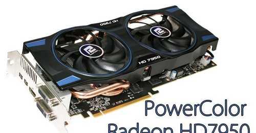 2 видеокарты AMD PowerColor HD7950