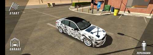 Car parking: Bmw m5 off white
