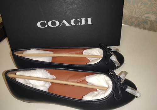 Новые балетки coach 40 размер