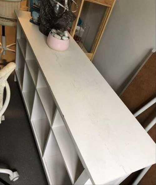 Консолный стол, белая морилка, IKEA, hemnes/хемнэс