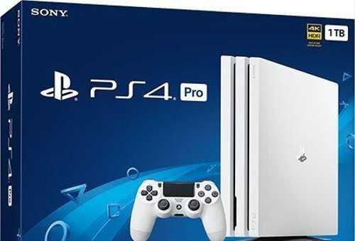 Sony Playstation 4 PRO CUH-7016B 1Tb White Glacier