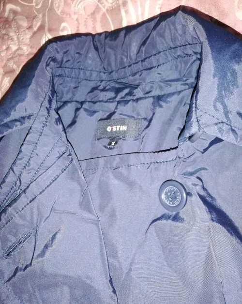 Плащ френч, темно синий