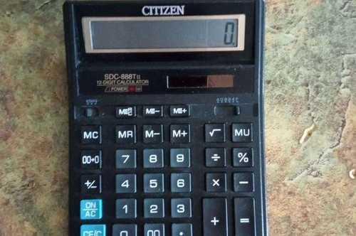 Калькулятор Citizen SDC 888TII, 12-разрядный
