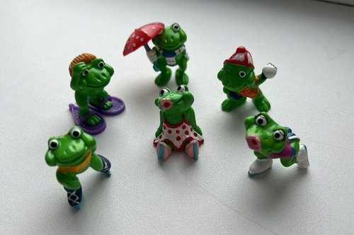 Киндер игрушки «Лягушки», 1993 г, 6 шт