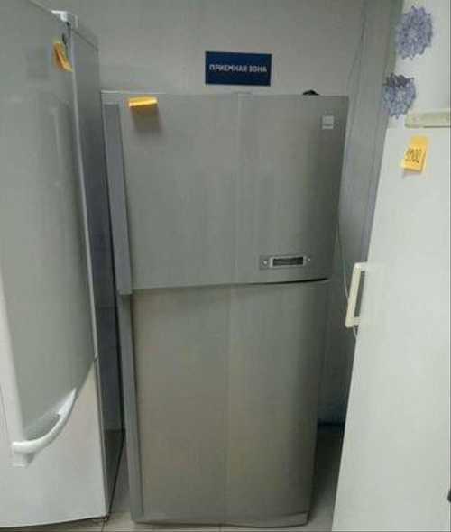 Холодильник серебристый daewoo no frsot