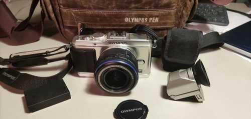 Olympus E-P3 kit 14-42 с видоискателем