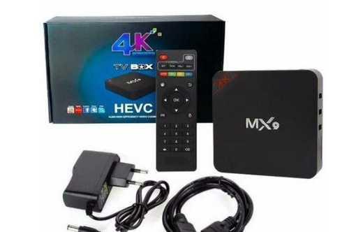 Смарт тв приставка Android TV BOX MX9 4K