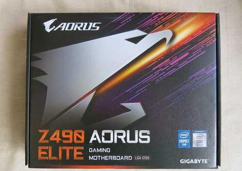 Gigabyte Z490 Aorus Elite (полный комплект)