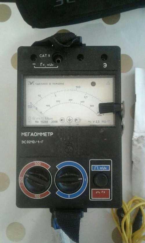 Мегаомметр эс 0210/1-г