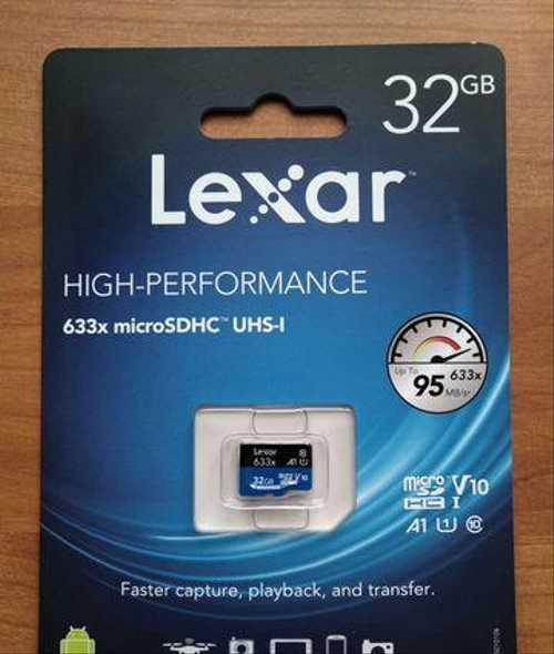 Lexar MicroSD card 32 gb