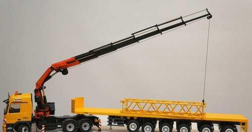 1/50 тягач Mercedes Liebherr манипулятор кран редк