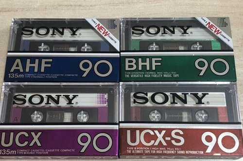 Аудиокассеты Sony начала 80-х годов