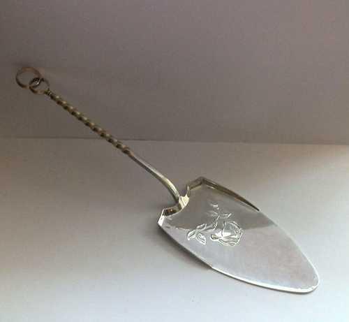 Серебряная ложка лопатка для торта СССР серебро