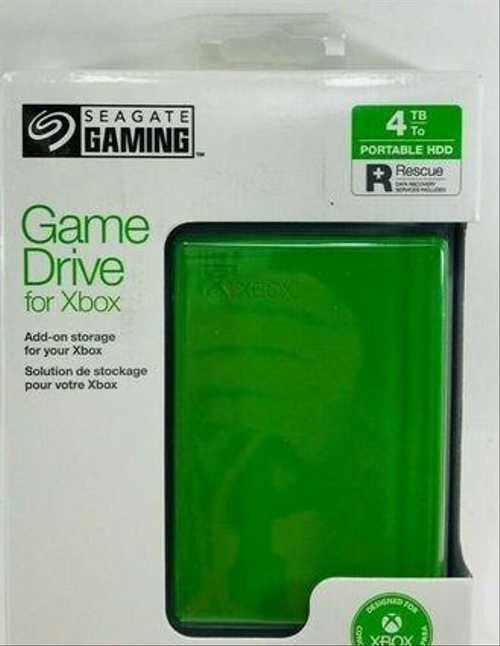 Seagate Game Drive 4тб USB 3.0 для Xbox Green