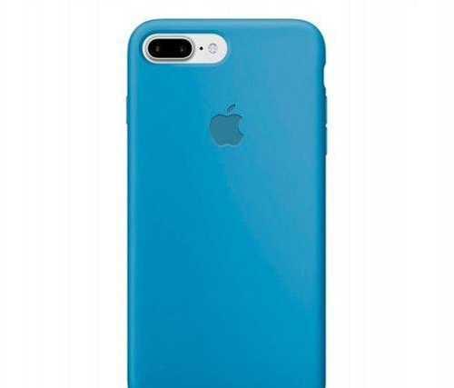 Голубой силиконовый чехол для iPhone 7/8 Plus Sili
