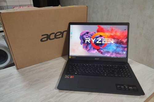 Мощный ноутбук Acer Ryzen3/8gb/256gb