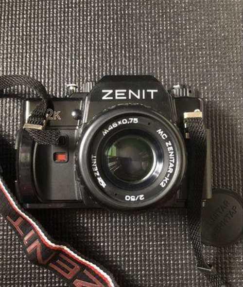 Пленочный фотоаппарат Зенит-122К + вспышка