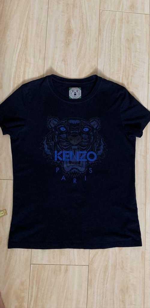 Футболка Kenzo оригинал р 44 синяя