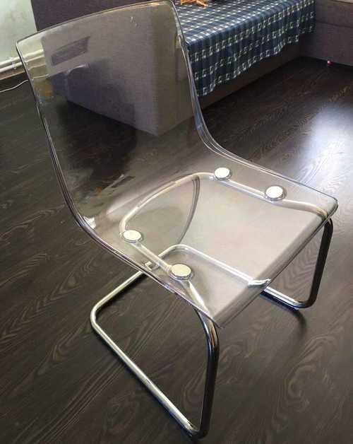 Стул стеклянный Tobias IKEA