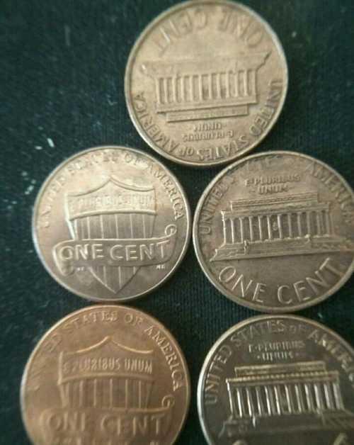 Монеты 1 цент США