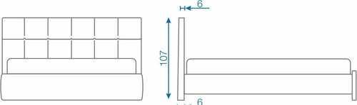 Кровать с бельевым ящиком с матрасом Б/У