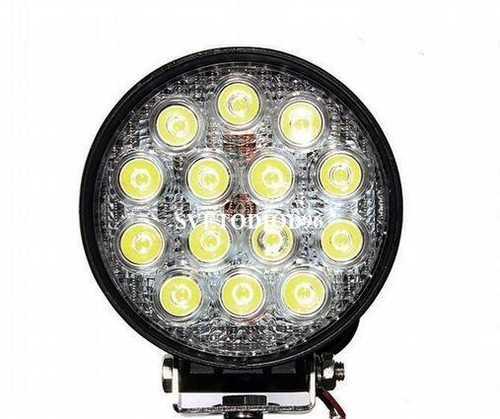 Светодиодная фара WR014F, 14 LED cree, 42W, направ