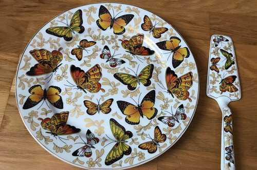 Набор для торта с лопаткой «Полет бабочки»