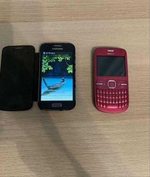 Телефон Samsung galaxy Ace 2 and Nokia