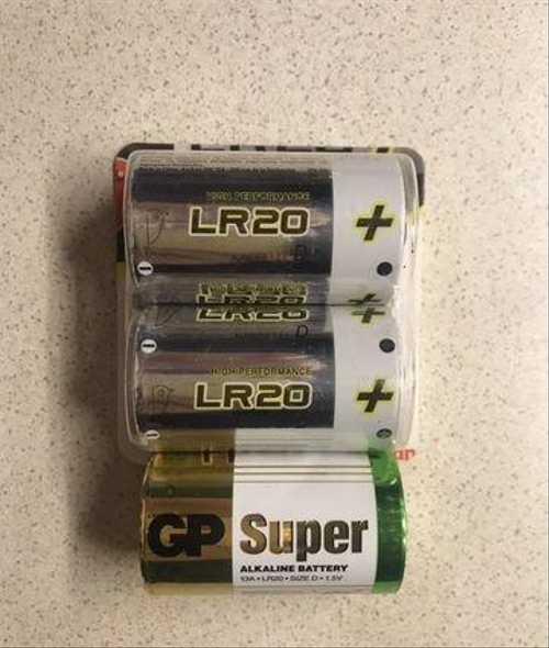 Алкалиновые батарейки LR20 - D