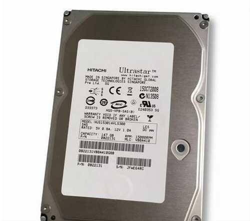 Жесткий диск Hitachi HUS153014VLS300 147Gb SAS 3.5