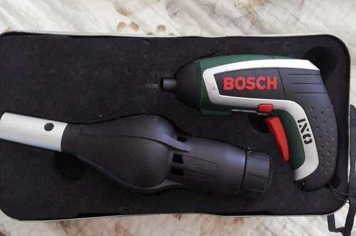 Электроотвертка и насадка для раздува Bosch IXO