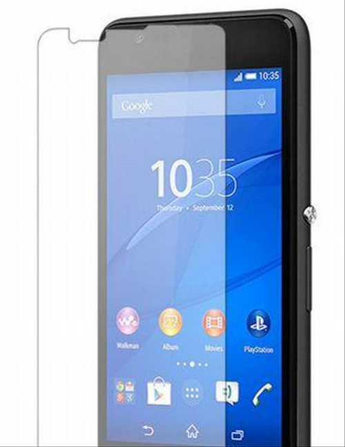 Защитное стекло 2.5D для Sony Xperia E4 (прозрачно