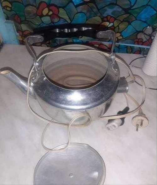 Электрический алюминиевый чайник