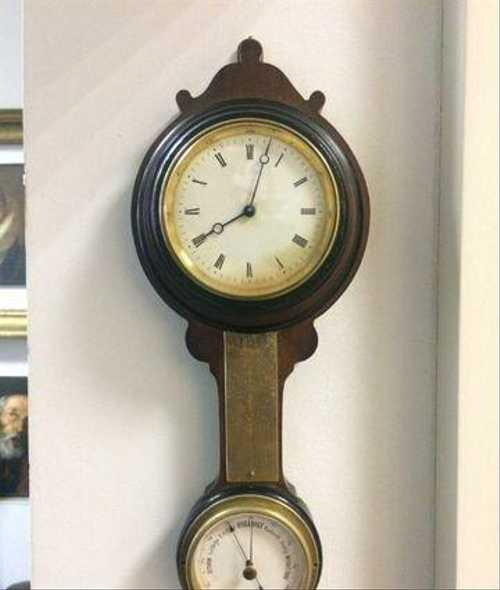 Часы с барометром, антиквариат