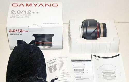 Объектив Samyang MF 12mm f/2.0 NCS CS Fuji X