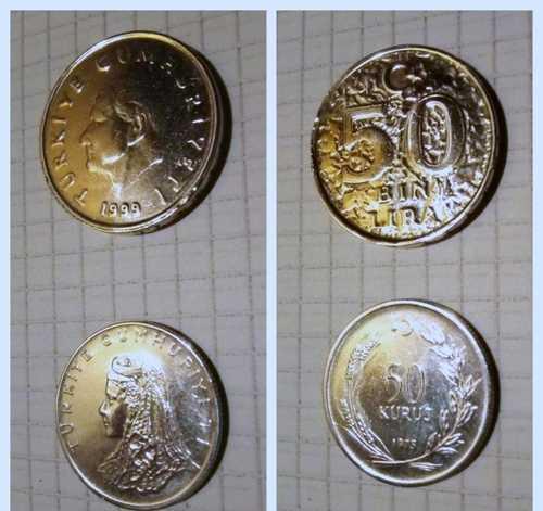 Монеты Турции.Мексики.Финляндии